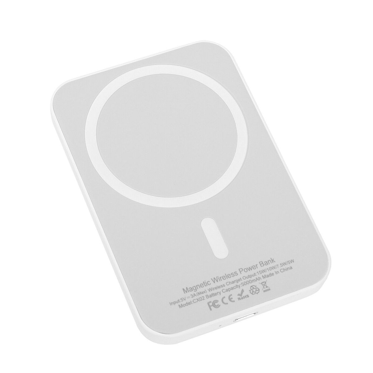 Magnetic Battery Pack Power Bank Compatible With iPhone - White | Shop ...