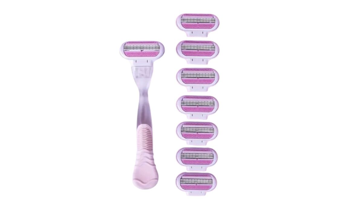 Female Venus Compatible Replacement Razor Blades with Handle - 8 Value ...