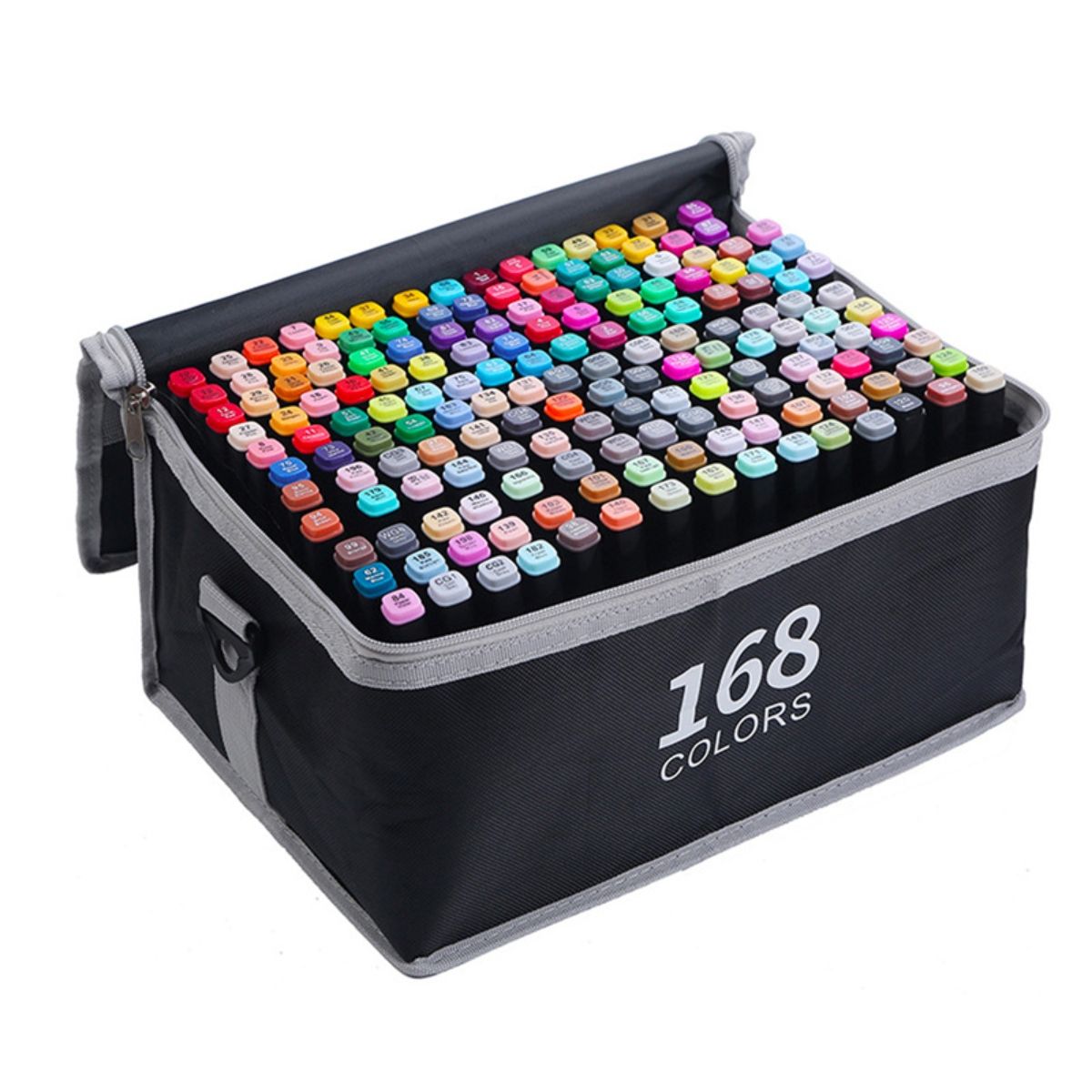 168 Colors Alcohol-Based Markers Set, Double-Ended Permanent Markers ...