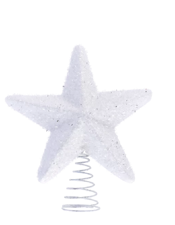 Santa Choice White Star Tree Top | Shop Today. Get it Tomorrow ...