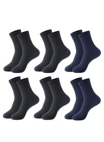 Mens Socks - Pack of 6 Pairs Cotton Socks for Men Black/Grey | Shop ...