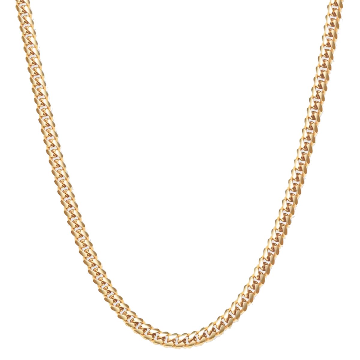 Colton James Premium 14k Gold Mens Micro Cuban Link Chain - 3mm ...