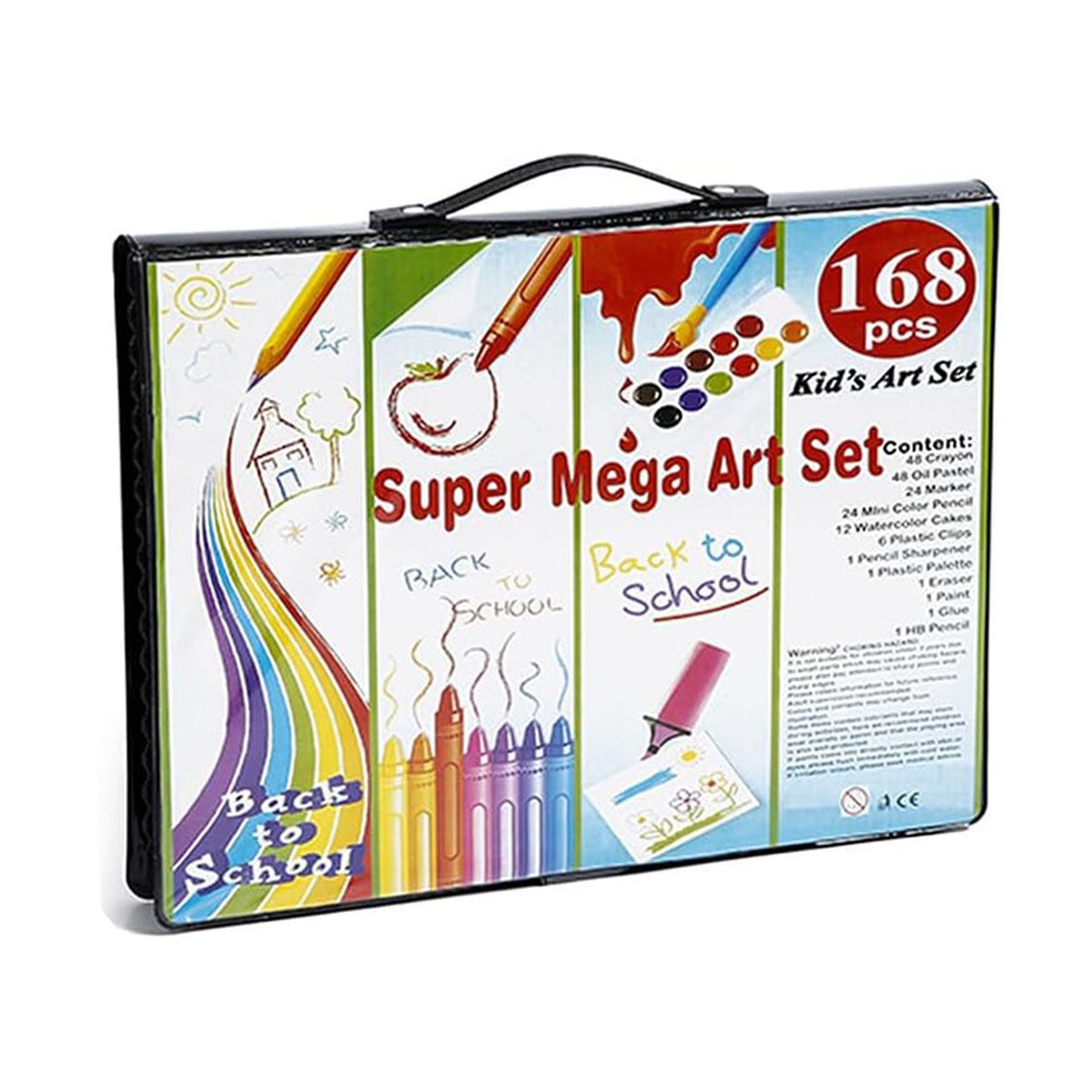 168 Piece Coloring Kit Art Supply Painting Supplies Artist Set - Black ...