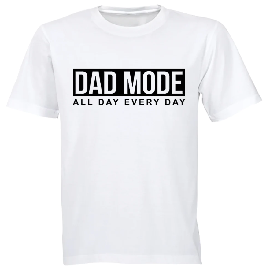Dad Mode v2 Birthday Christmas Father's Day Gift TShirt - White | Buy ...