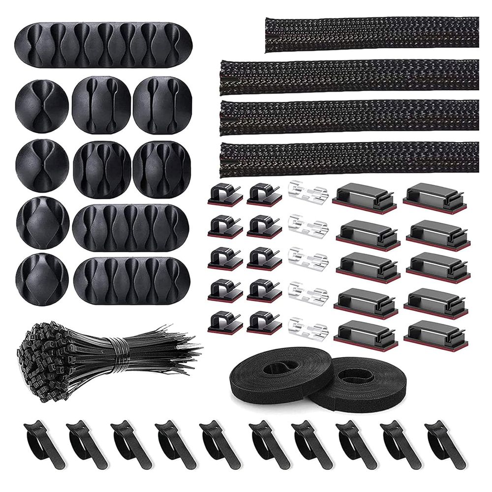 Tool DIY Multi Use Computer Cable Management Clips Jumbo Set of 152pcs ...