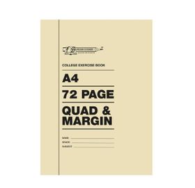 Freedom Stationery - A4 72 Page Quad & Margin Exercise Book (Pack Of 20 ...