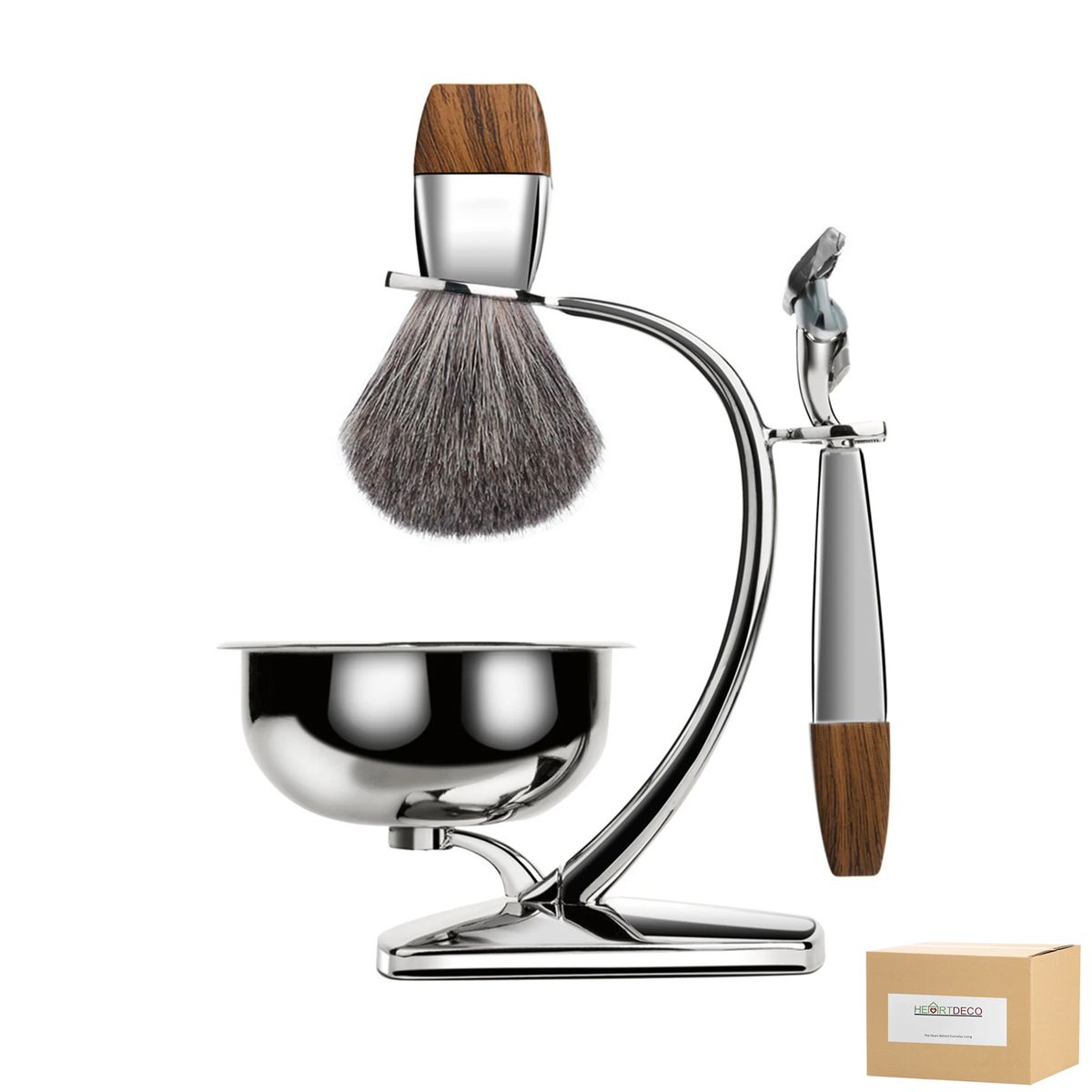 Heartdeco Luxury 4 in 1 Manual Wet Shaving Razor Kit | Shop Today. Get ...