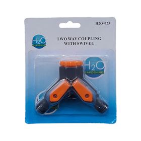 H20 Garden Tap Coupling 2 Way Split Water Flow Swivel | Shop Today. Get ...