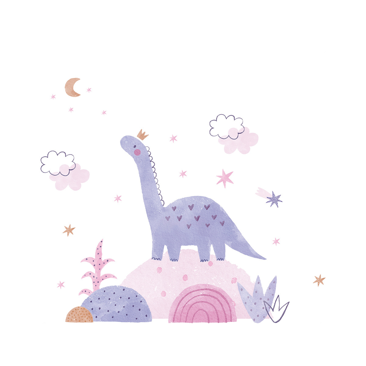 Cartoon Nursery Wall Decor For Baby Girl Or Boy, Wall Sticker For Baby ...