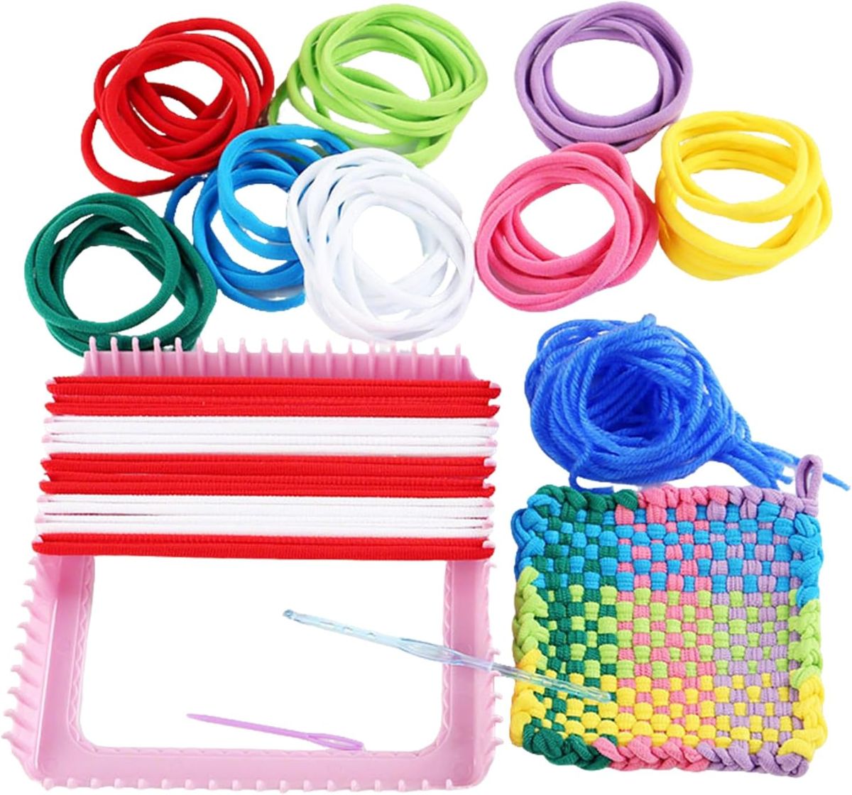 Braid Rope - Weaving Loom Colored Elastic String for Crafting,Craft ...