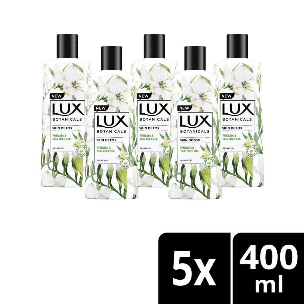 Lux Botanicals Freesia and Tea Tree Moisturizing Body Wash 5x400ml ...