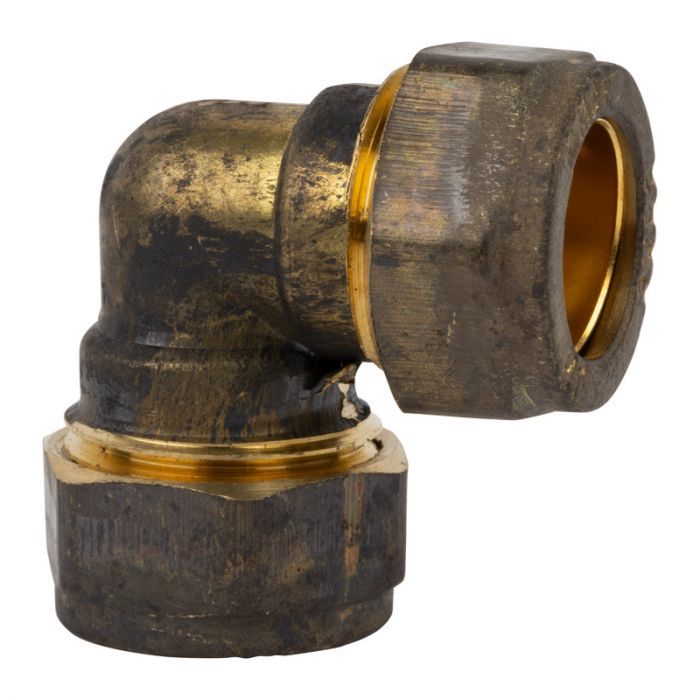 Bulk Pack 10 x Compression Brass Elbow 90D Cxc 15MM Sabs | Shop Today ...