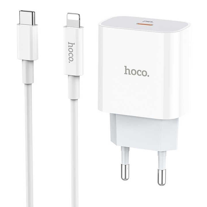 PD20 Watt Fast Iphone Charger Set With USB-C to Lightning 1M Cab-HOCO ...