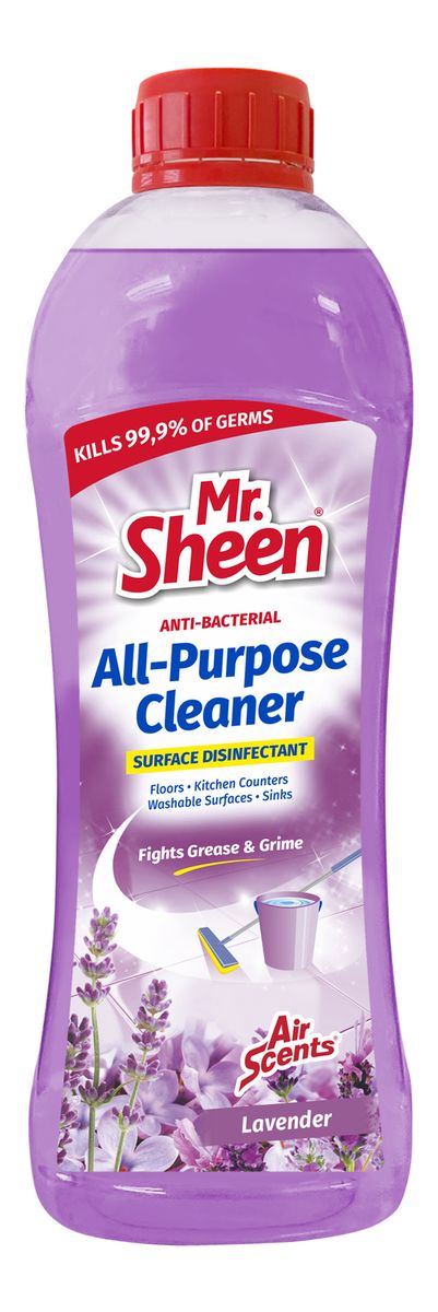 Shield - Mr Sheen Anti-Bact Floor & All Purpose Cleaner Lavender 1lt ...