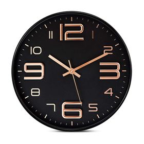 Wall Clock Analog Stylish Silent Non-Ticking Watches Round Hanging ...