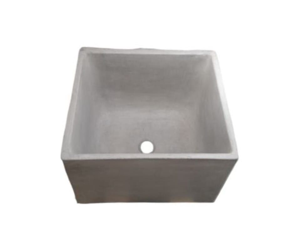 Large Grey Square Concrete Basin (45 x 40x 31cm high) | Shop Today. Get ...