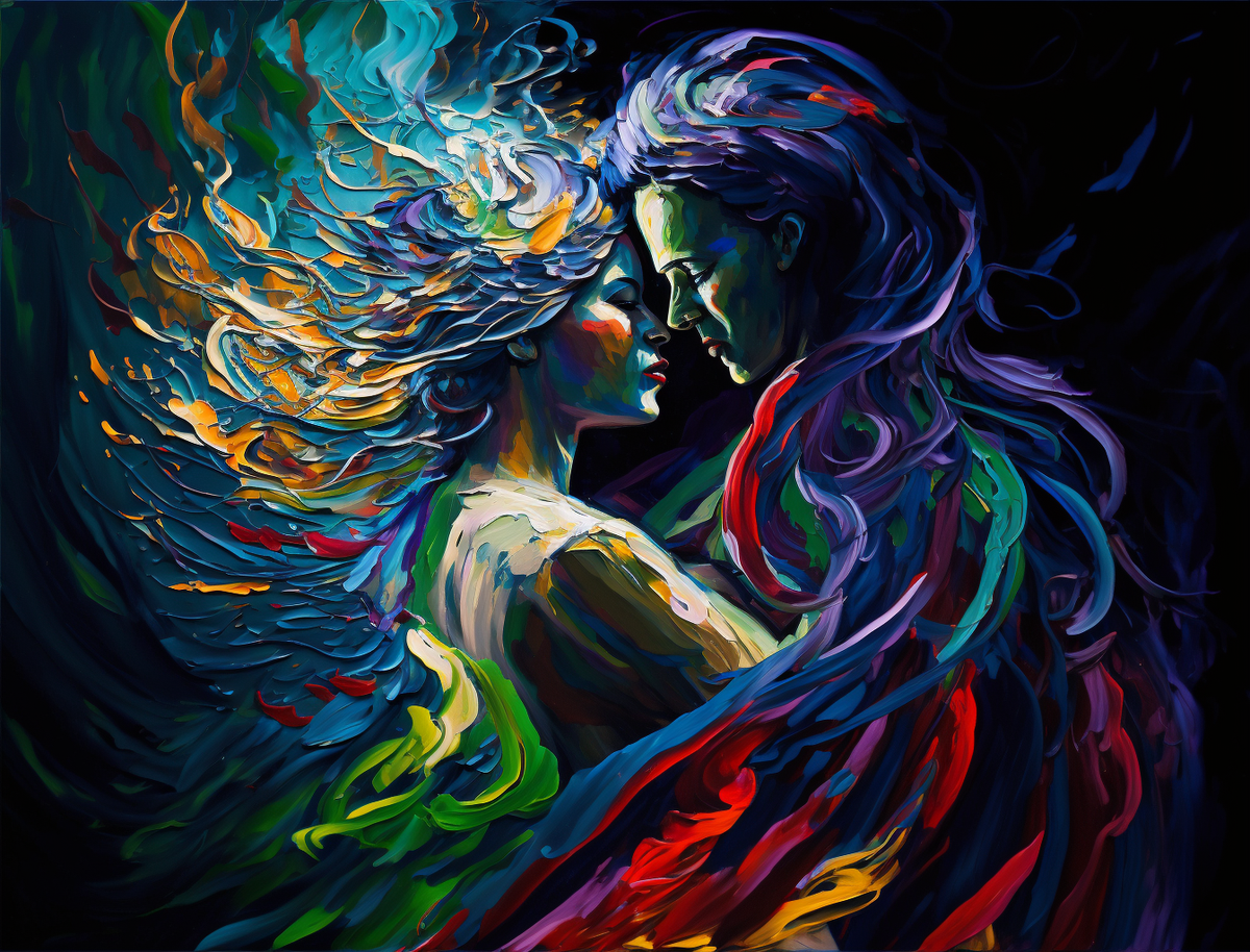 Canvas Wall Decor - Fancy Artwork Living Room Embrace Love - B1309 ...