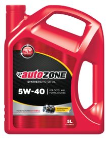 AutoZone Synthetic Motor Oil – 5W-40 5L | Shop Today. Get it Tomorrow ...
