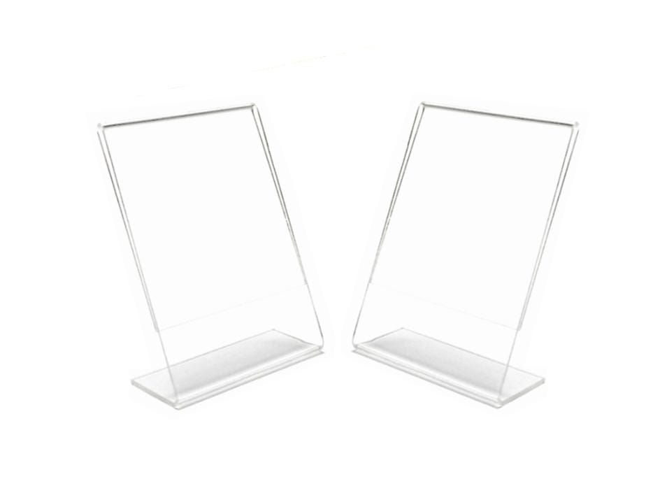 Acrylic Single Sided Slide in Frame With L Shape Stand | Shop Today ...