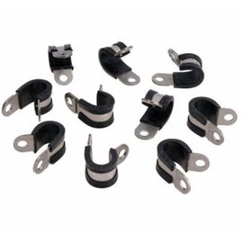 P Clamps 50mm Stainless Steel Cable Rubber Lined Hose Clamp 10 Pack ...