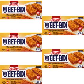 Bokomo Weet-Bix Wholegrain Wheat Biscuits - 5 x 450g | Shop Today. Get ...