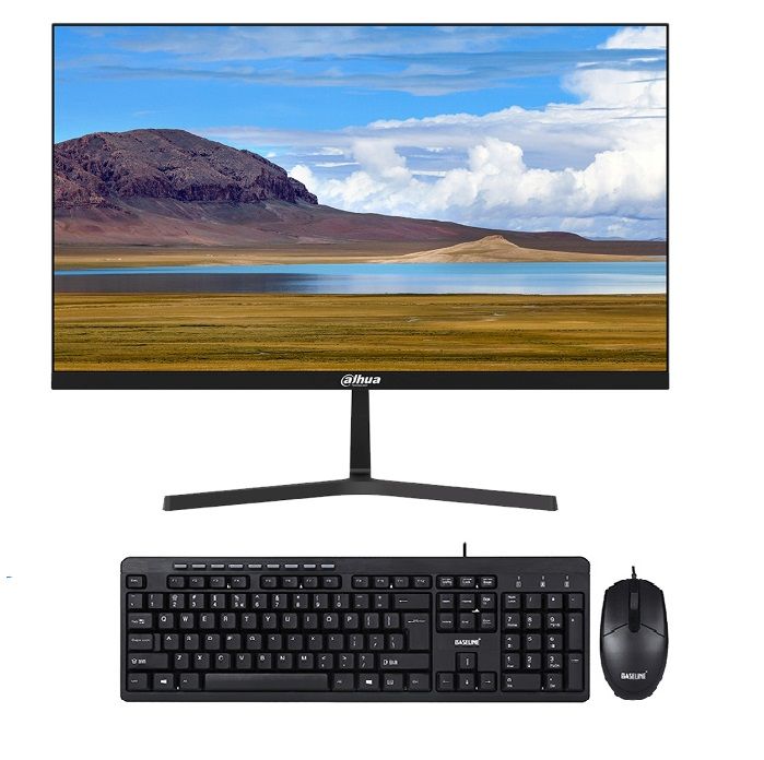 Dahua 24 Inch Full HD Monitor Built in Speaker + Keyboard and Mouse ...
