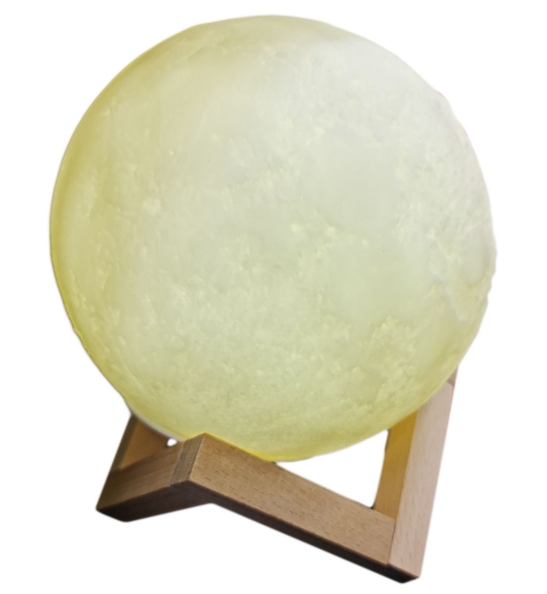 3D Bedside Moon Lamp with Wood Crafted Stand | Shop Today. Get it ...