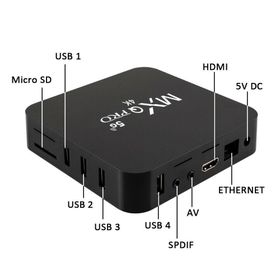 4k Smart TV Box Android 11.1 MXQ Pro 8GB RAM 128GB ROM 2.4G/5G Wi-fi ...