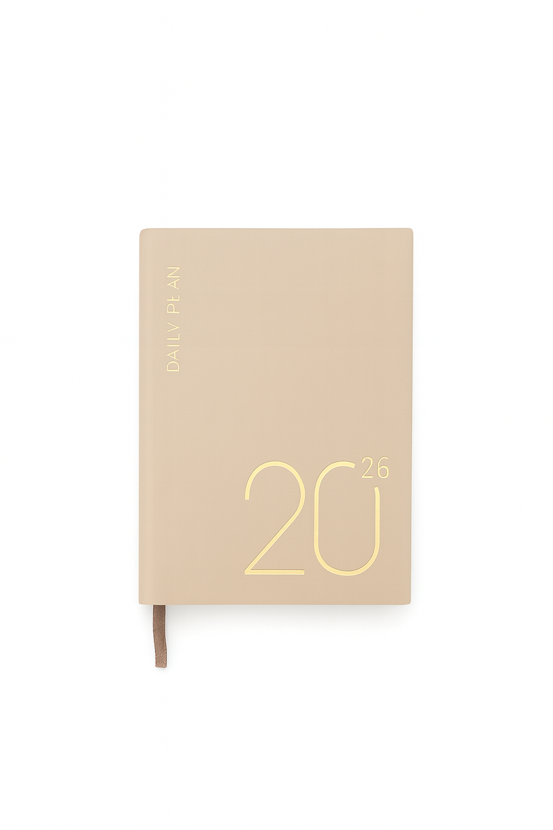 2026Premium Hardcover Daily Planner-Elegant Design With Gold Embossed ...