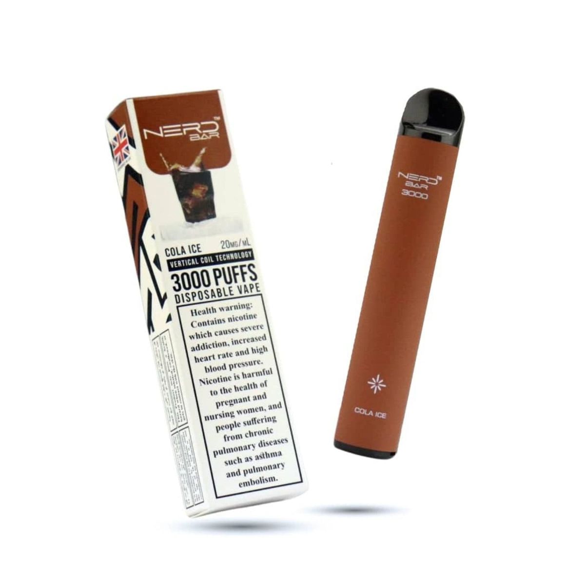 NERD BAR 3000 Disposable Vape 20mg - Cola Ice | Buy Online in South ...