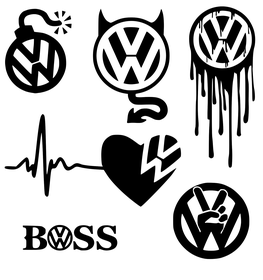 Decorative Sticker Mix Set -VW set1 | Shop Today. Get it Tomorrow ...