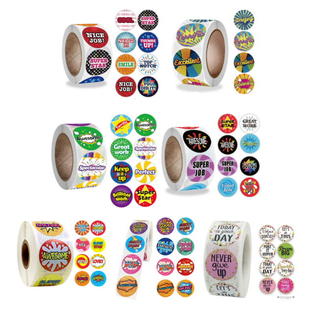 School Reward/ Recognition Stickers Teacher Pupil Combo 7pack 3500 ...