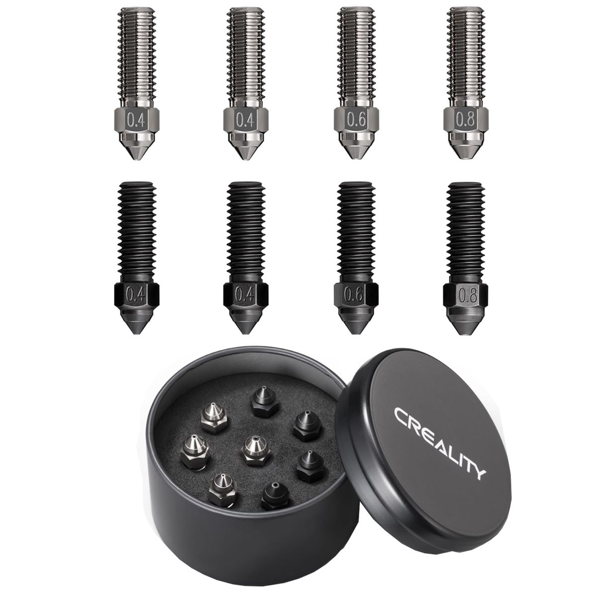 Creality High flow nozzle kit K1,K1 Max 8pc | Shop Today. Get it ...