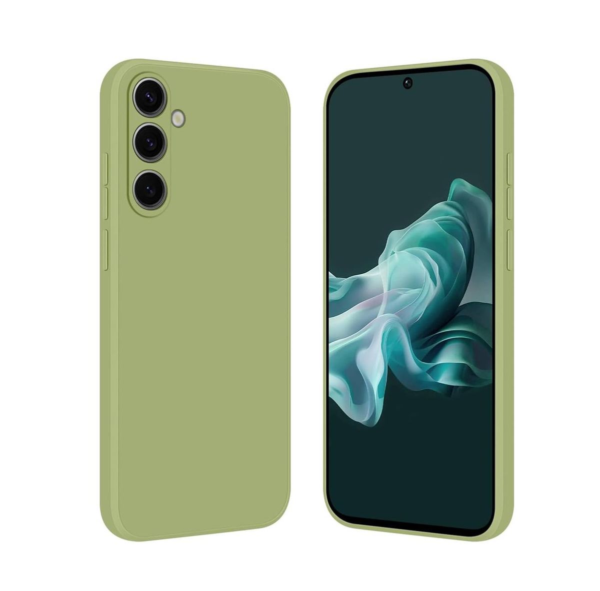 Liquid Silicone Back Case For Samsung Galaxy A55 - Matcha Green | Shop Today. Get it Tomorrow ...