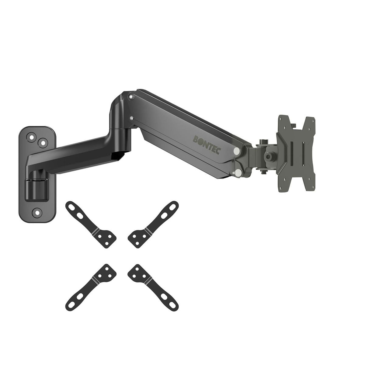 Bontec Monitor Screen Wall Mounted Bracket 42" Gas Spring 8kg Tilt ...