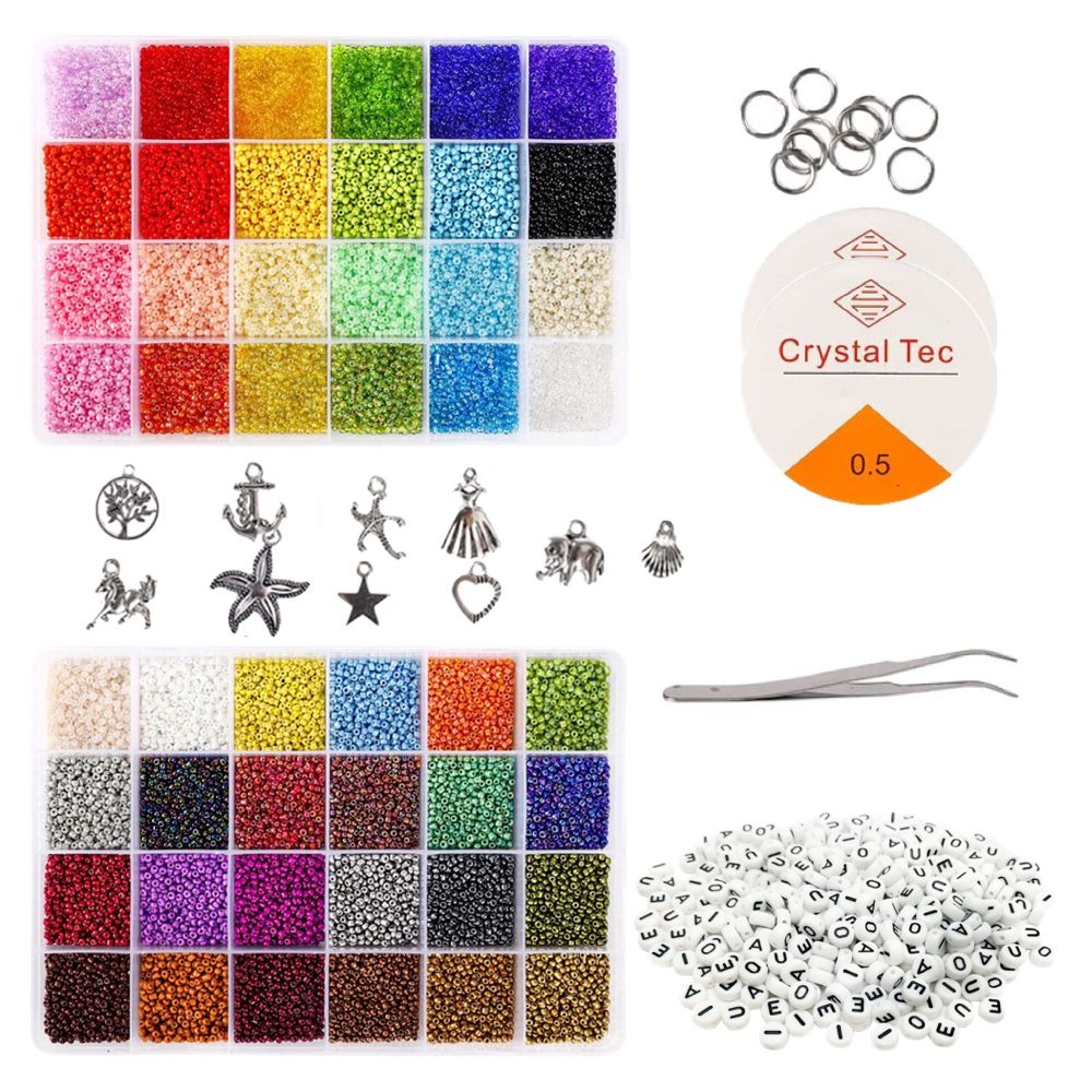 Craft DIY Jewellery Making Beading Kit for Arts & Crafts Jumbo Set of ...