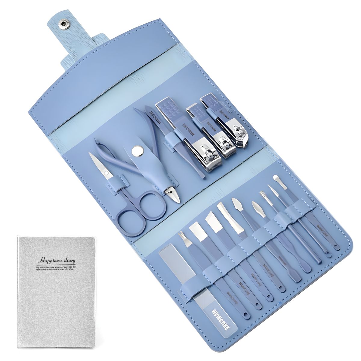 16 Piece Manicure & Pedicure Nail Tools Nail Clippers Set + Mini Diary | Shop Today. Get it ...