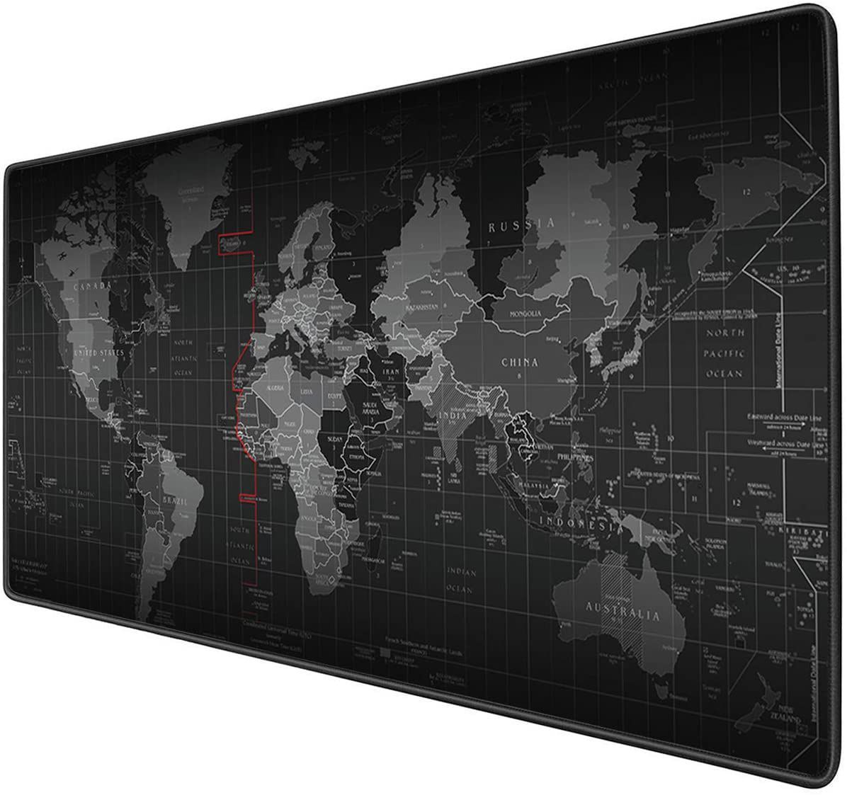 World Map Mouse Pad - Extended Mousepad - Gaming Mouse Pad, Desk Pad ...