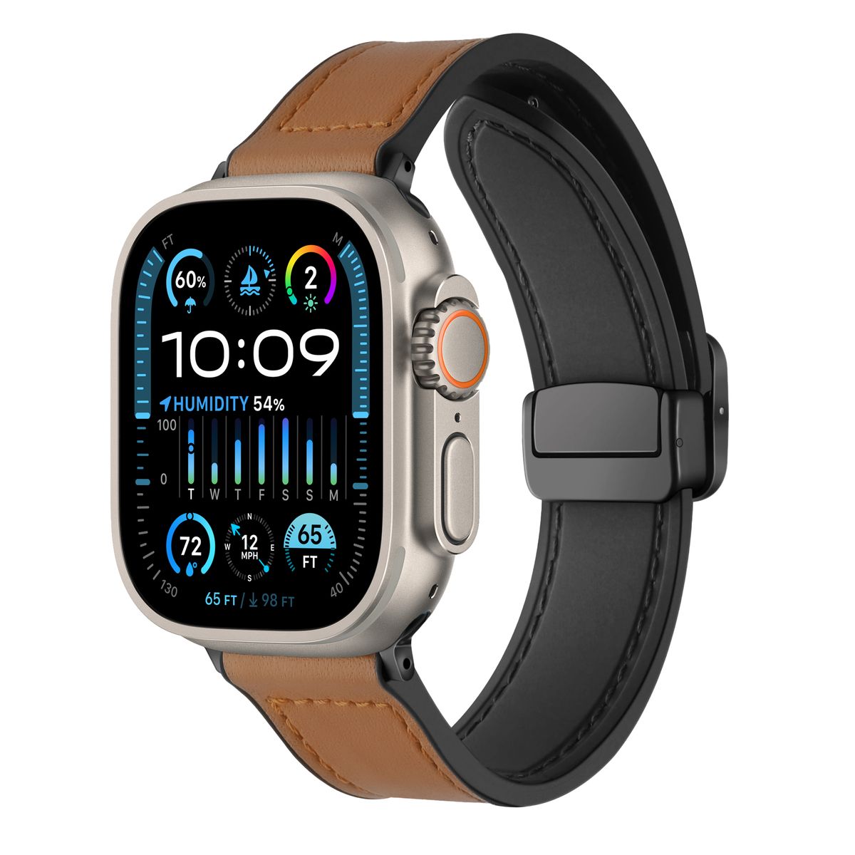 Colton James Brigata Italian Leather Band For Apple Watch Ultra 2 / 1 ...
