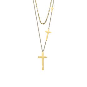 Golden Perfect - Triple Cross Titanium Steel Necklace | Shop Today. Get ...