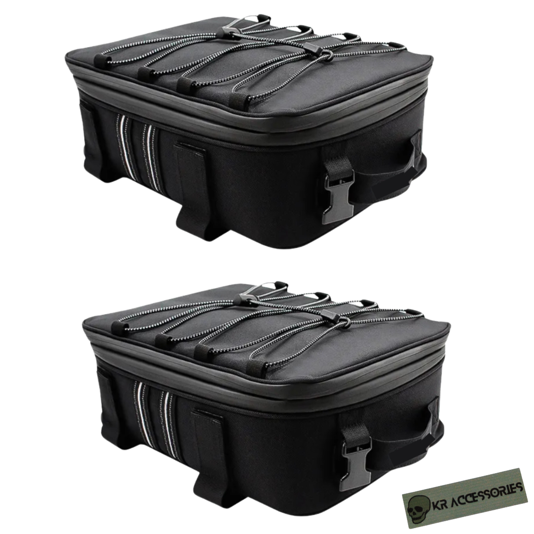 KR Aluminum Top Box and Pannier Box Top Bag or Tail Bag Set (2x20L ...