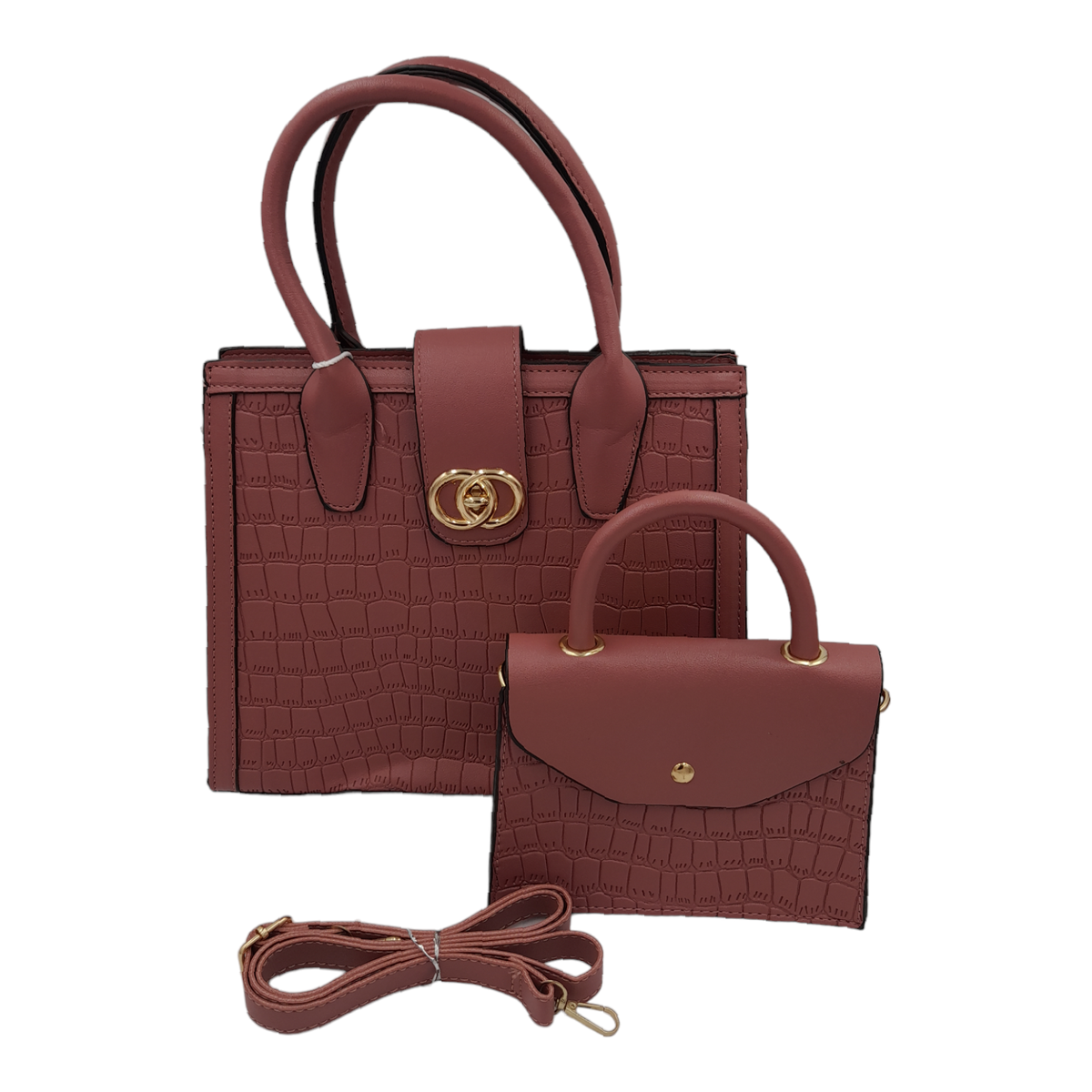 2-Piece Classy Bags for Women Ladies Handbags Shoulder Bag with Strap ...