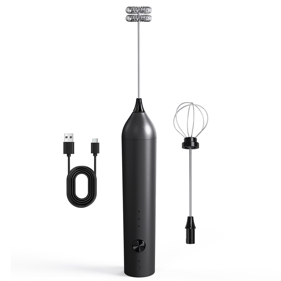 Milk Frother USB Rechargeable Double Whisks Electric Handheld Foam Maker | Shop Today. Get it ...
