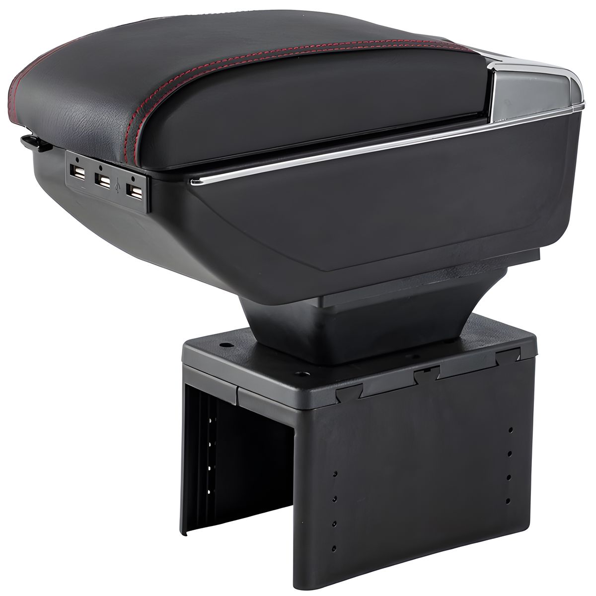 Double Layer Car Armrest Box with 7 USB Port Car Center Console Storage ...