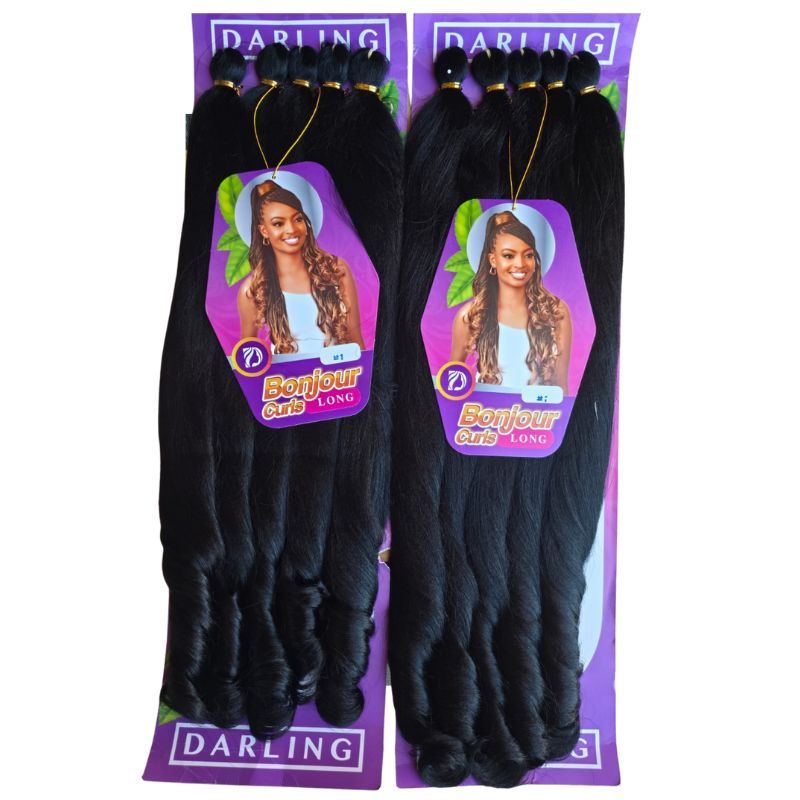 Darling Bonjour Curls Long: French Curl Braids, Natural Texture -2 pack ...