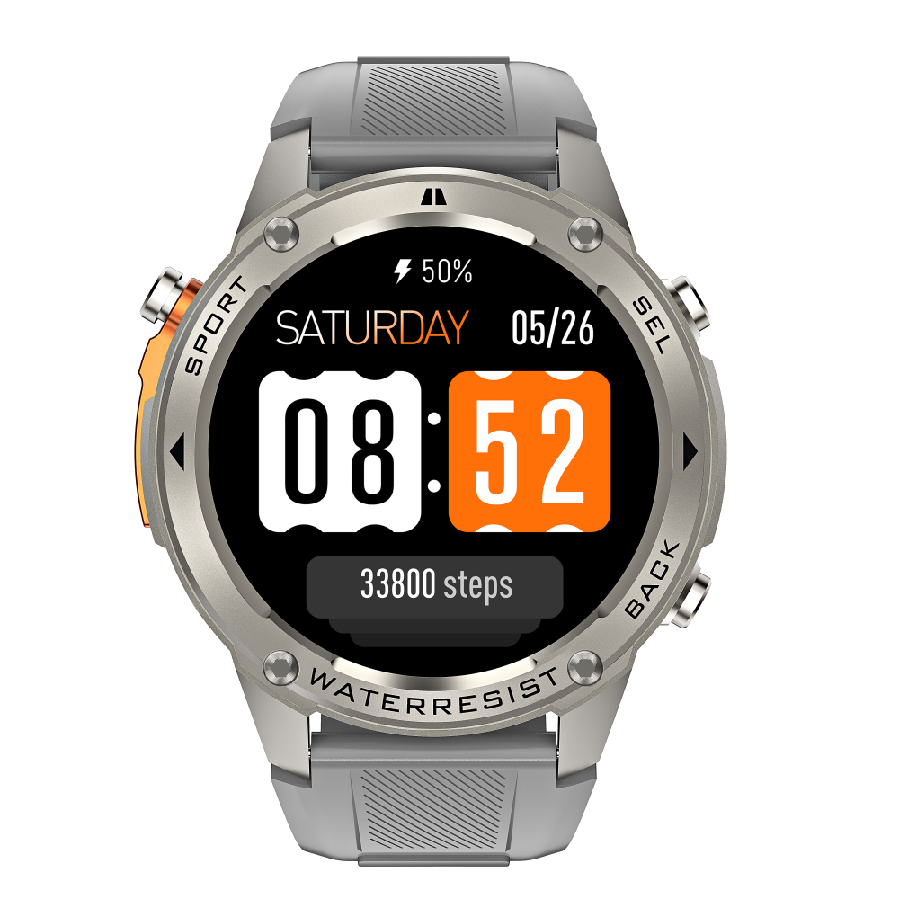 Heart Rate Monitors & GPS - 1.43" AMOLED Dual-Band GPS Sports Watch ...