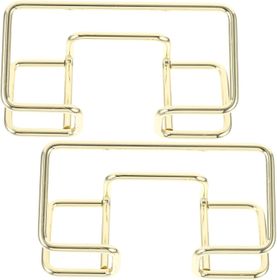 2pcs Metal Business Card Holder Set Vertical Card Storage Organizer ...