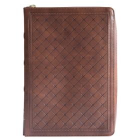 NLV Grootdruk Bybel Met Duimgrepe En Rits, Neutbruin | Shop Today. Get ...