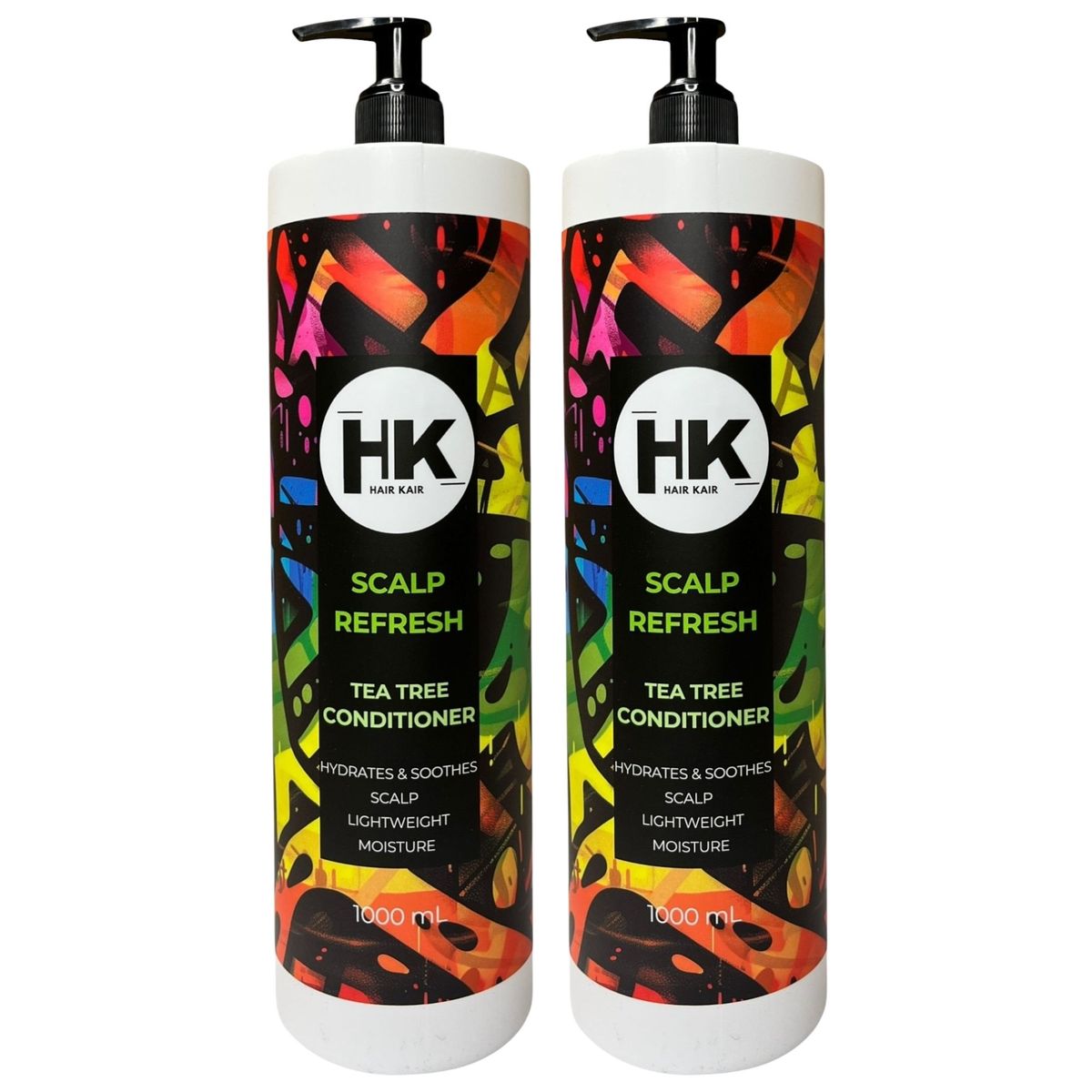HK Scalp Refresh Tea Tree Conditioner 2 x 1L Soothes Itchy Scalp ...