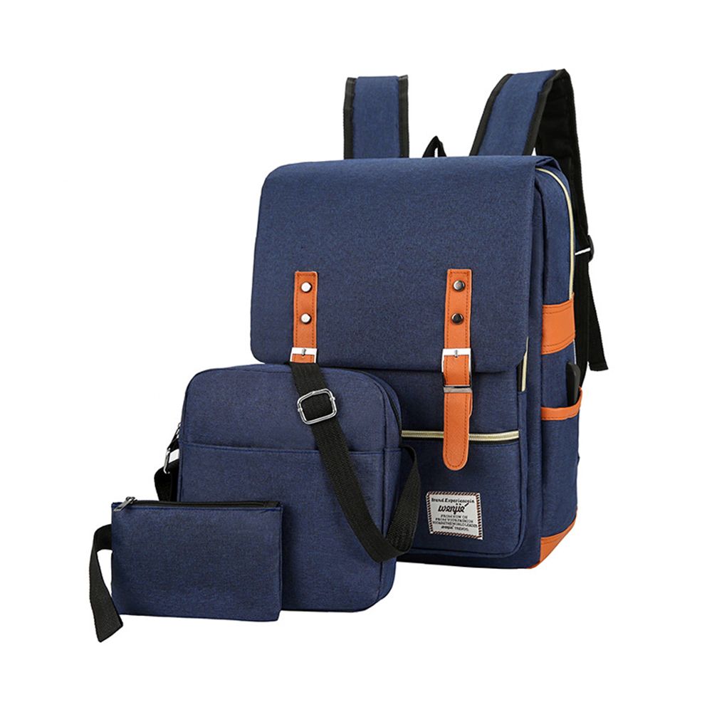 Men Women Travel Laptop Backpack School Shoulder Bag - 3 Piece | Shop ...